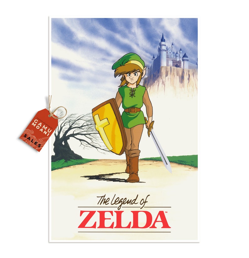 Zelda Poster, Link Poster, Legend of Zelda Poster, Legend of Zelda ...