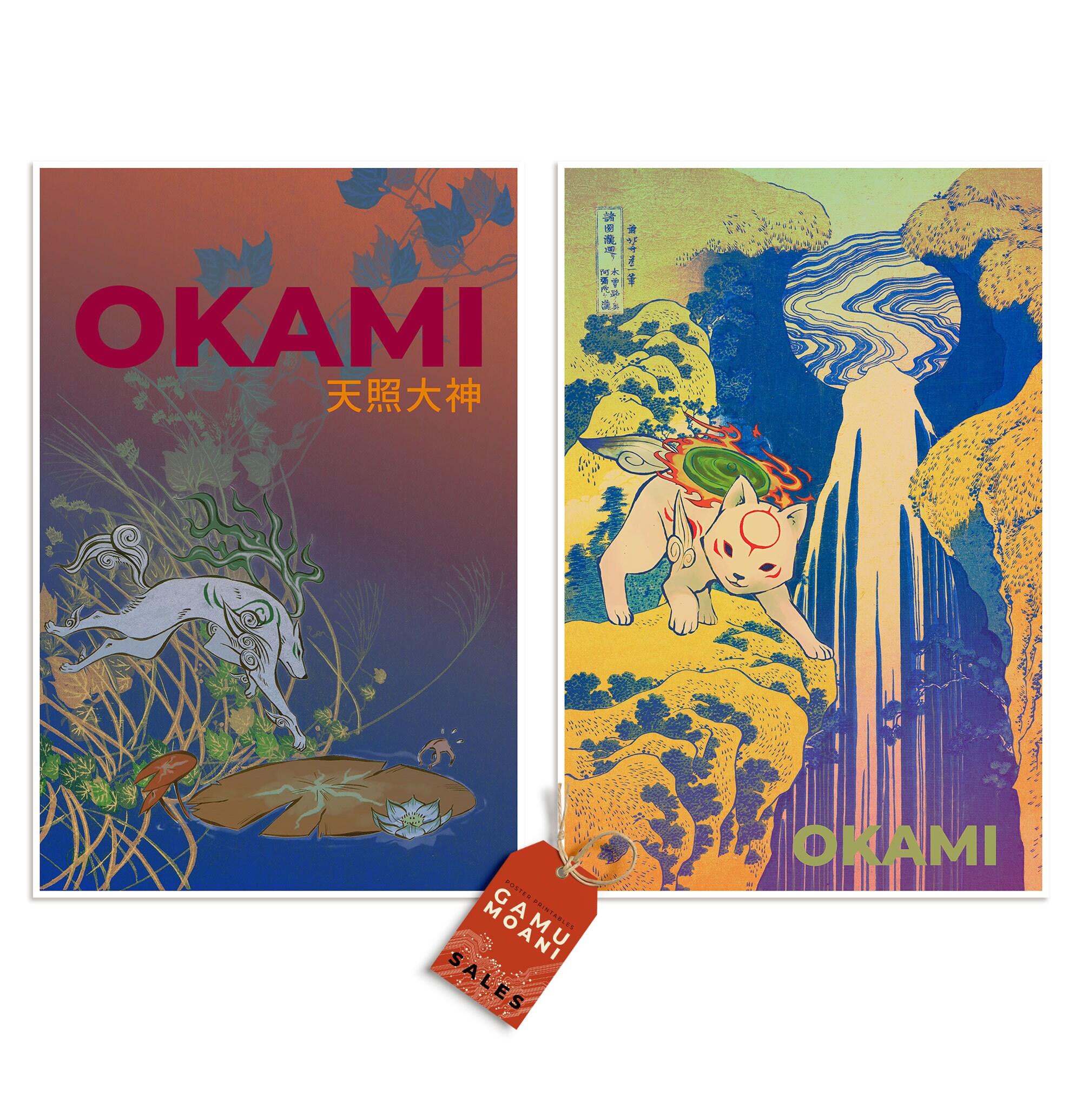 Okami Okami Poster Okami Poster Set of 12 Okami Printable - Etsy