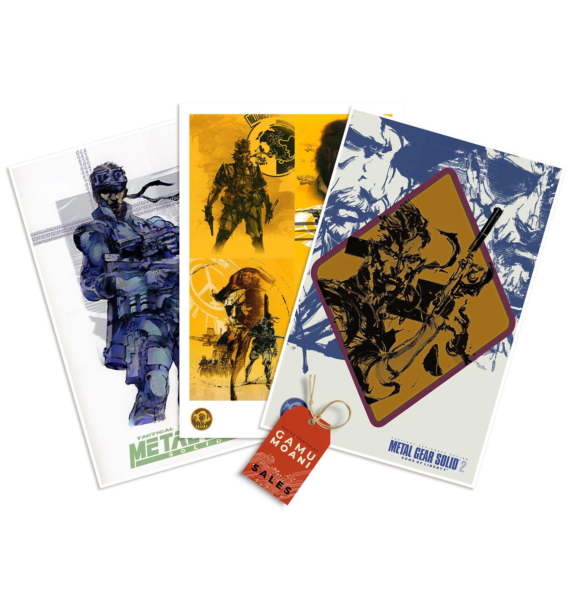 Metal Gear Solid, Metal Gear Solid Poster, Metal Gear Solid Poster Set ...