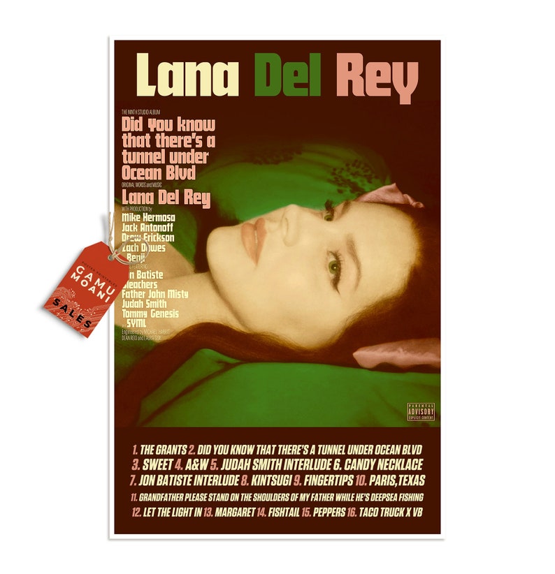 Printable Lana Del Rey Posters Set Vintage Style Musician Art for ...