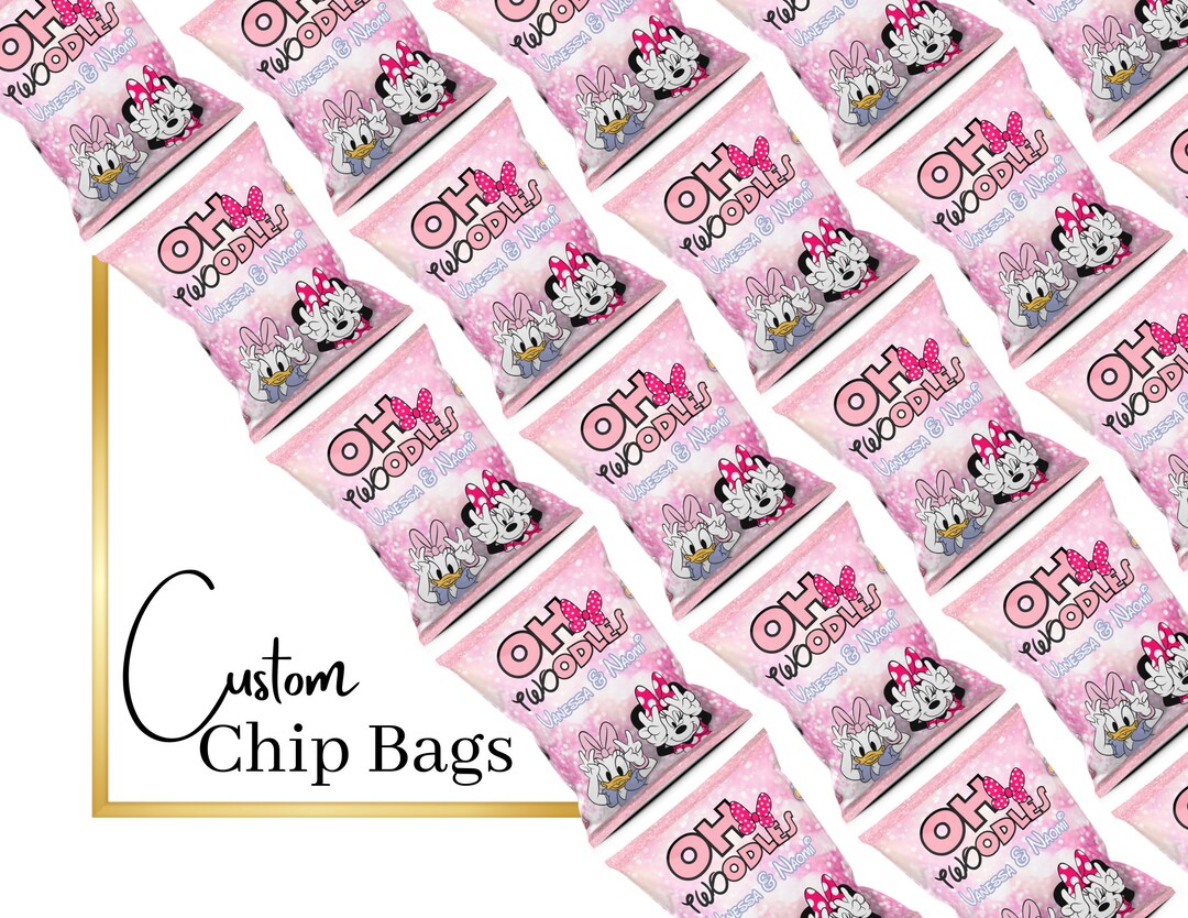 Custom Printed Chip Bags: Assembled & Ready to Fill - Etsy