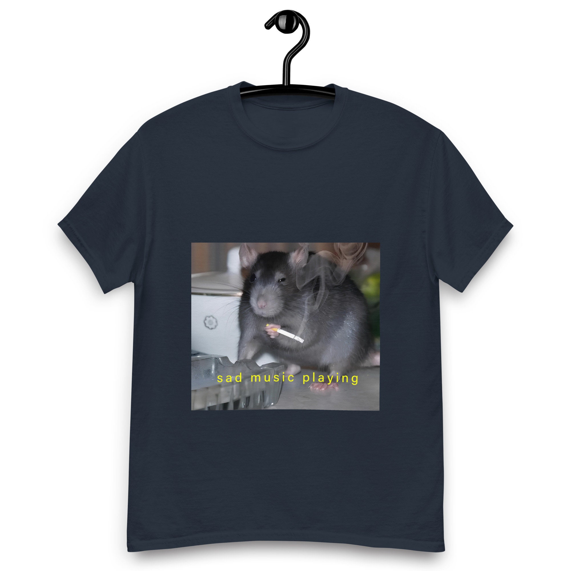 Sad Rat Smoking Ultimate Rat Meme T-shirt: Sad Music Edition - Etsy