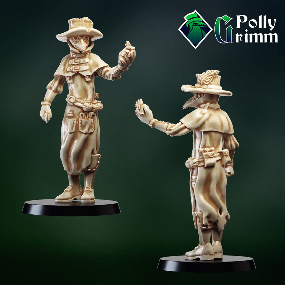 Plague Doctor Dnd Wargames Gloomhaven Resin Miniature ~ RPG Mini.escala ...