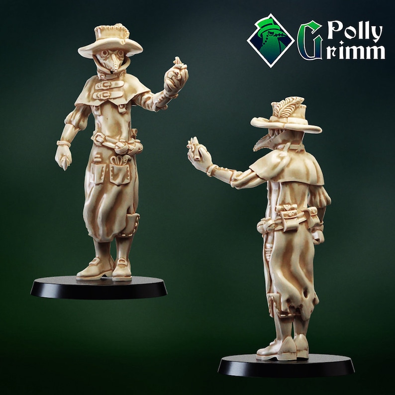 Plague Doctor Dnd Wargames Gloomhaven Resin Miniature RPG Mini.escala ...