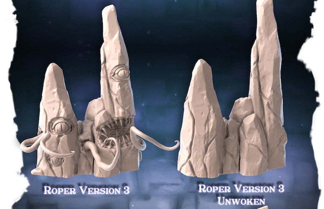 Roper Stone Unwoken Version Monster Dnd Miniature RPG Mini.escala 32mm ...