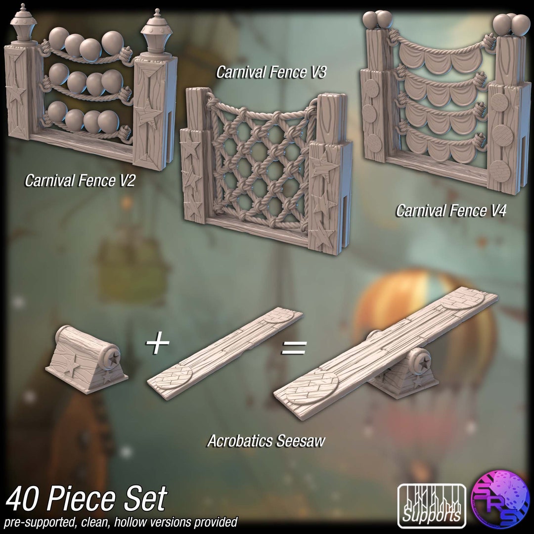 Fantasy Circus Carnival Terrain Set Resin Miniature ~ Rpg,dnd,wargames ...