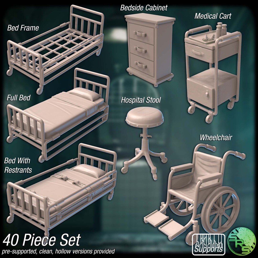 Haunted Asylum Terrain Set. Resin Miniature ~ RPG Arkham, Cthulhu Mini ...