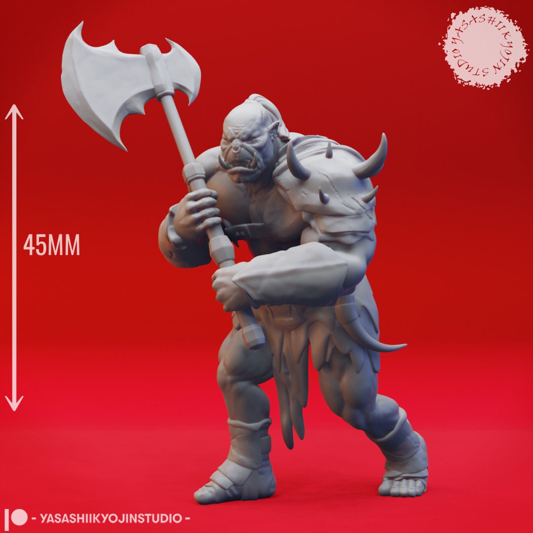 Orc Tabletop Dnd Wargames Gloomhaven Resin Miniature RPG Mini.escala ...