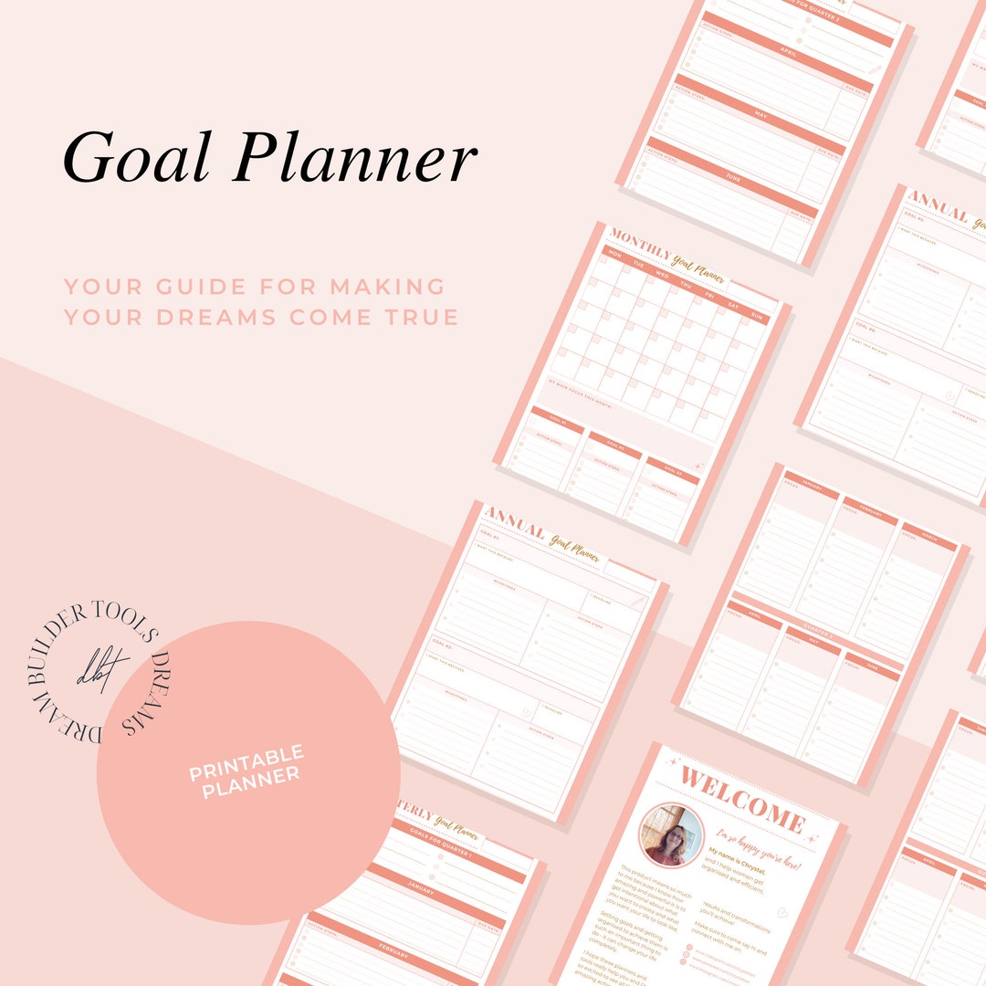 Goal Planner Printable, Productivity Planner, Action Plan Tool ...