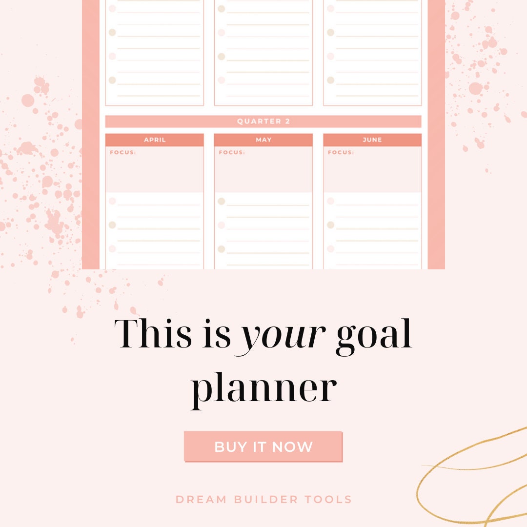 Goal Planner Printable, Productivity Planner, Action Plan Tool ...