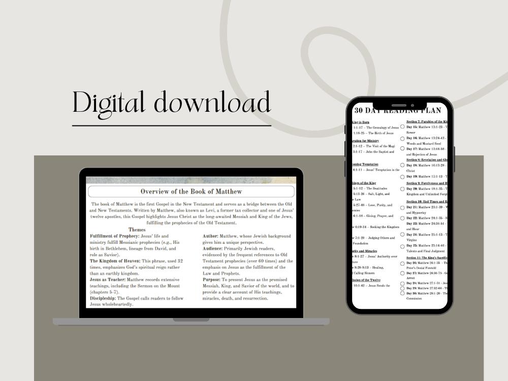 30-day Bible Study Guide: Matthew | Faith Based | Devotional ...