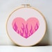 Heart With Flames Digital Cross Stitch Chart - Instant Download ...