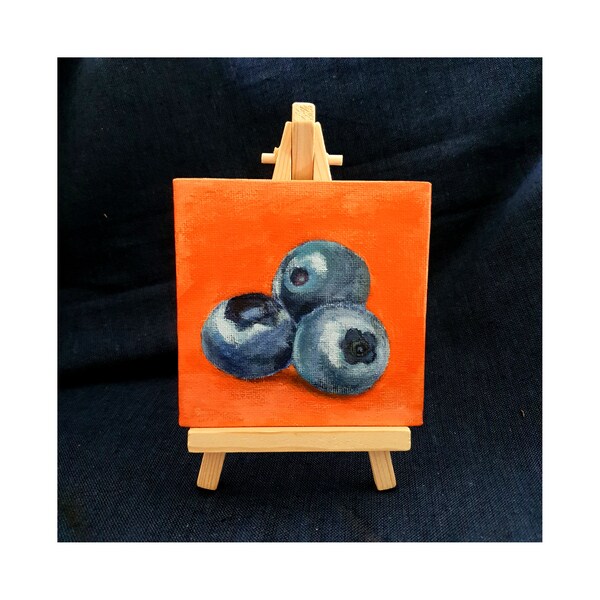 Blueberry Painting - Etsy