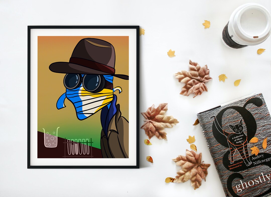 Invisible Man | Art Print | Movie Decor | Monster Cartoon | Wall Art ...