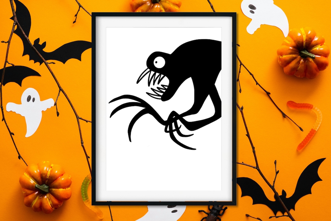 Boogeyman | Art Print | Kids Decor | Monster Cartoon | Wall Art - Etsy