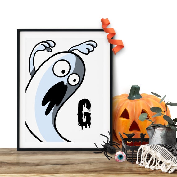G is for Ghost DIGITAL Download Art Print Kids Decor - Etsy