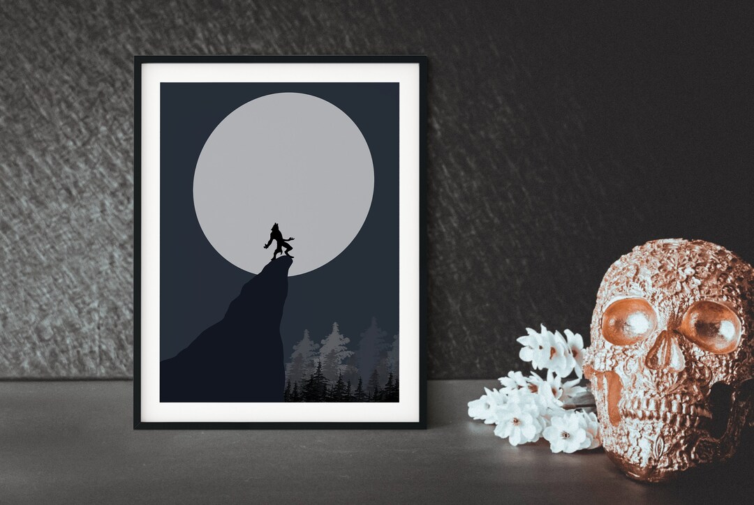 Moonlight Howl | Art Print | Monster | Wall Art | Spooky | Horror ...