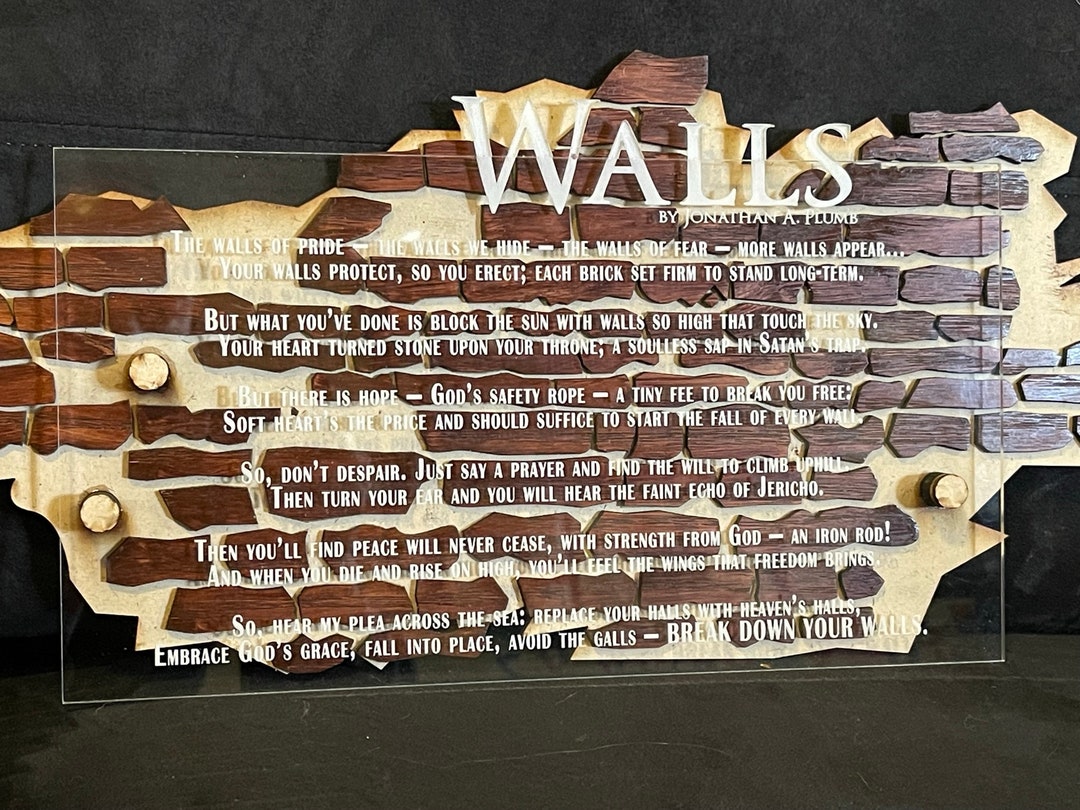 WALLS Poem original .SVG Pattern Digital Download for - Etsy