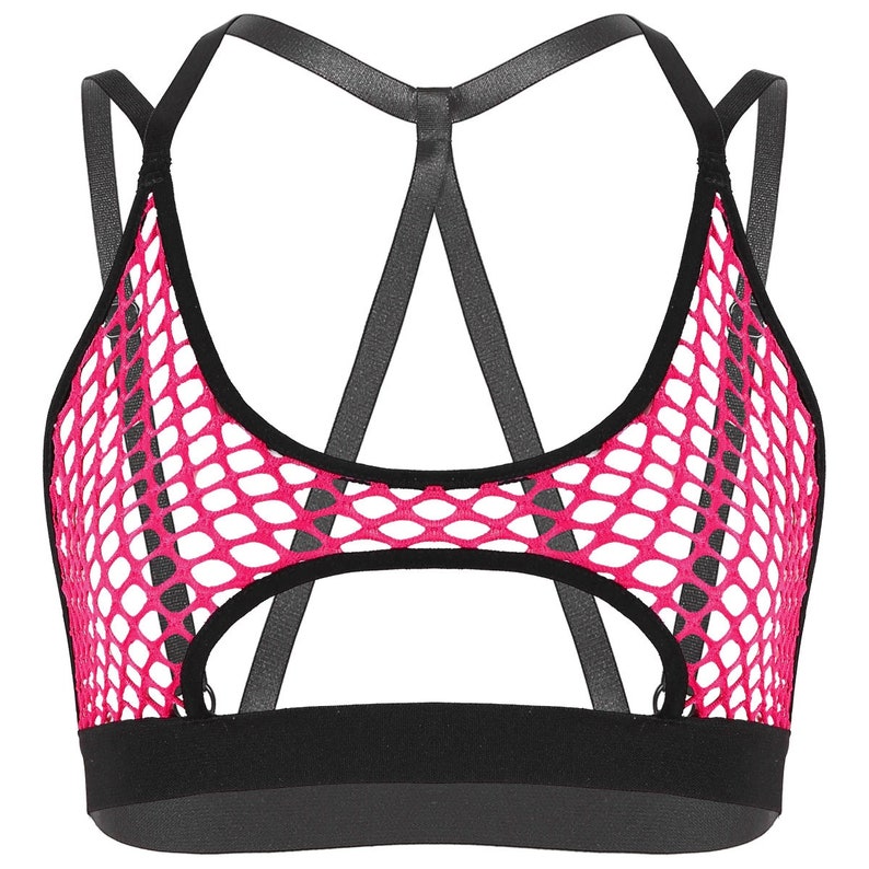 Fishnet Bra, Fishnet Top, Underboob Crop Top, Fishnet Lingerie - Etsy