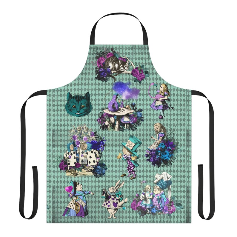 Alice in Wonderland Apron Baking Apron With Alice in - Etsy