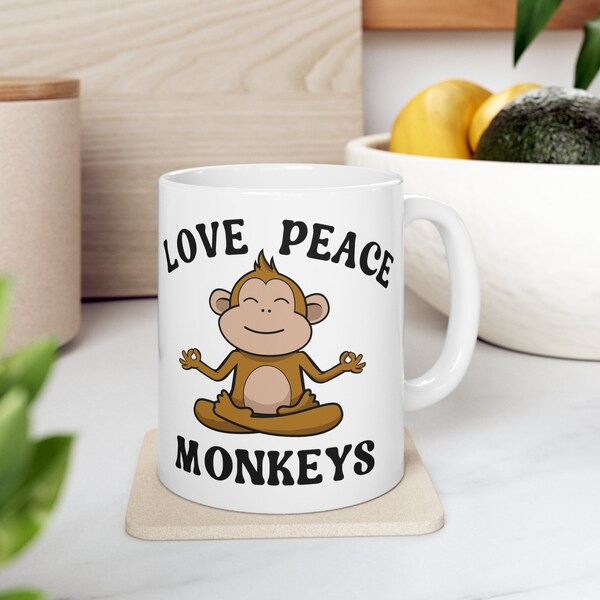 Monkey Mug - Etsy