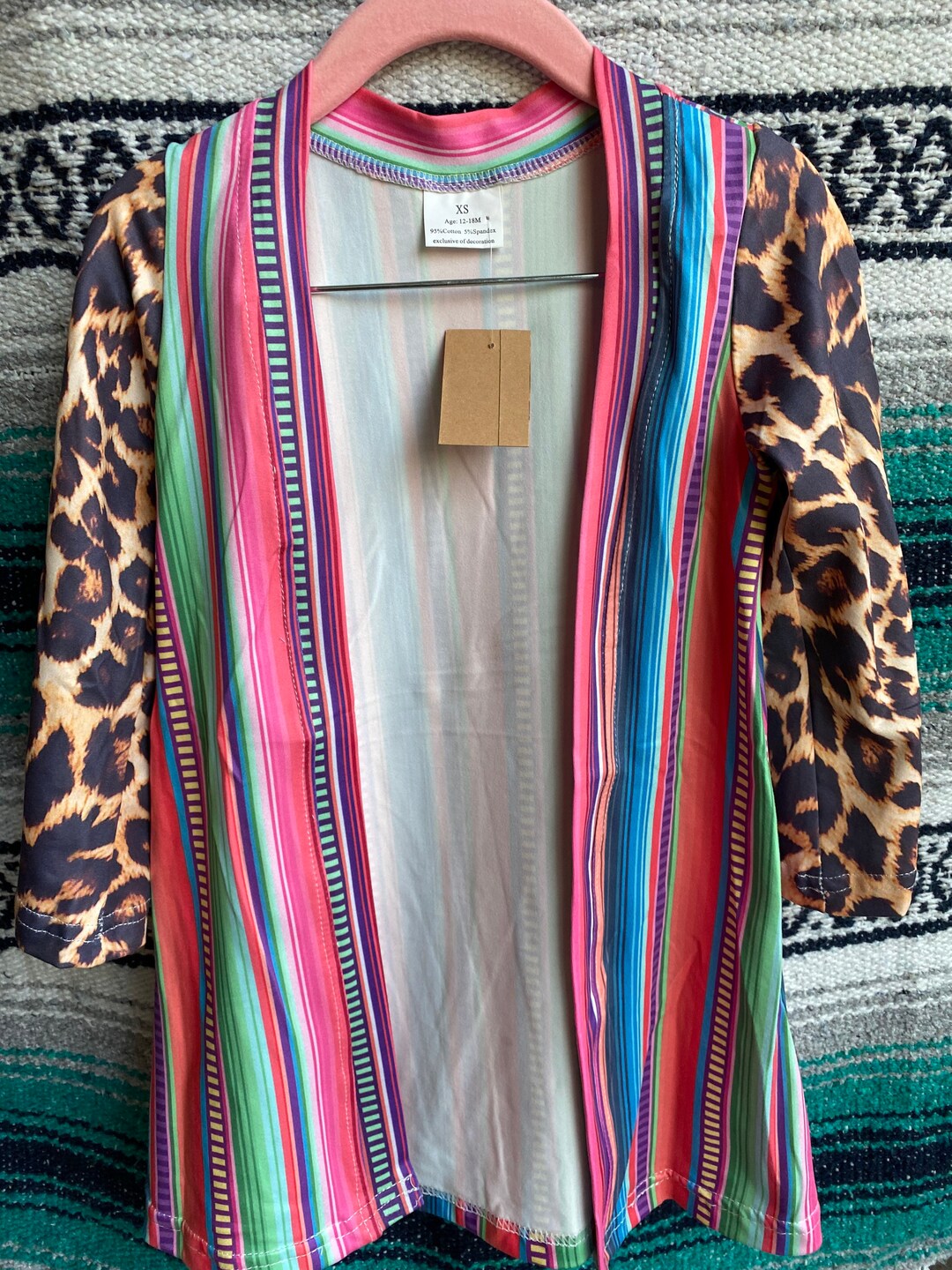 Cheetah Serape Cardigan - Etsy