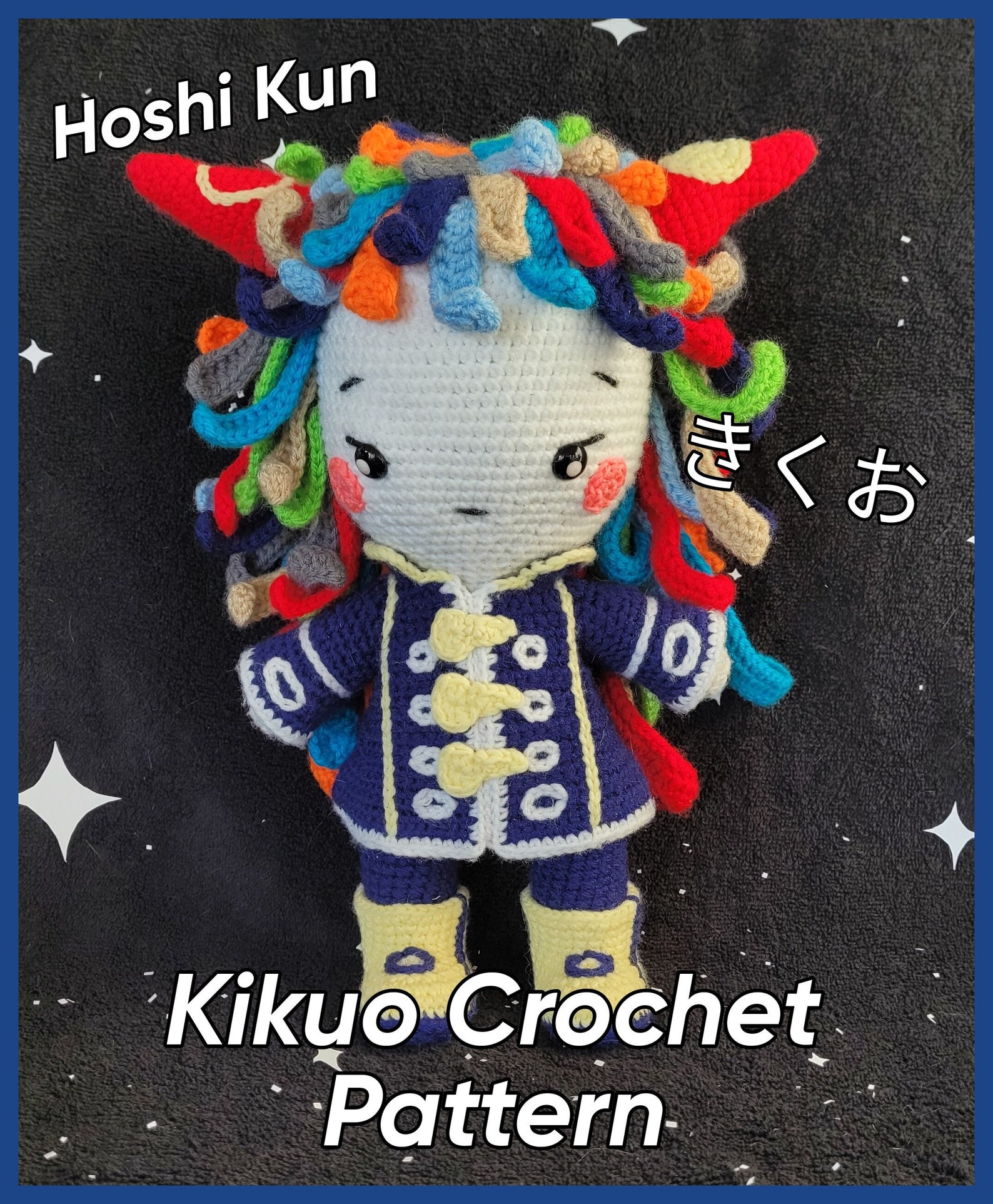 Kikuo Hoshi-kun Doll CROCHET PATTERN - Etsy