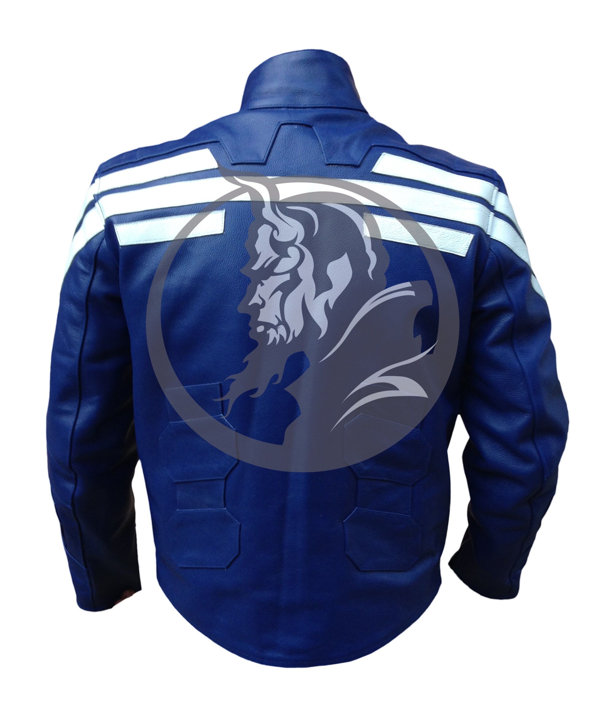Captain America Steve Rogers Motorcycle Leather Jacket With Protection ...