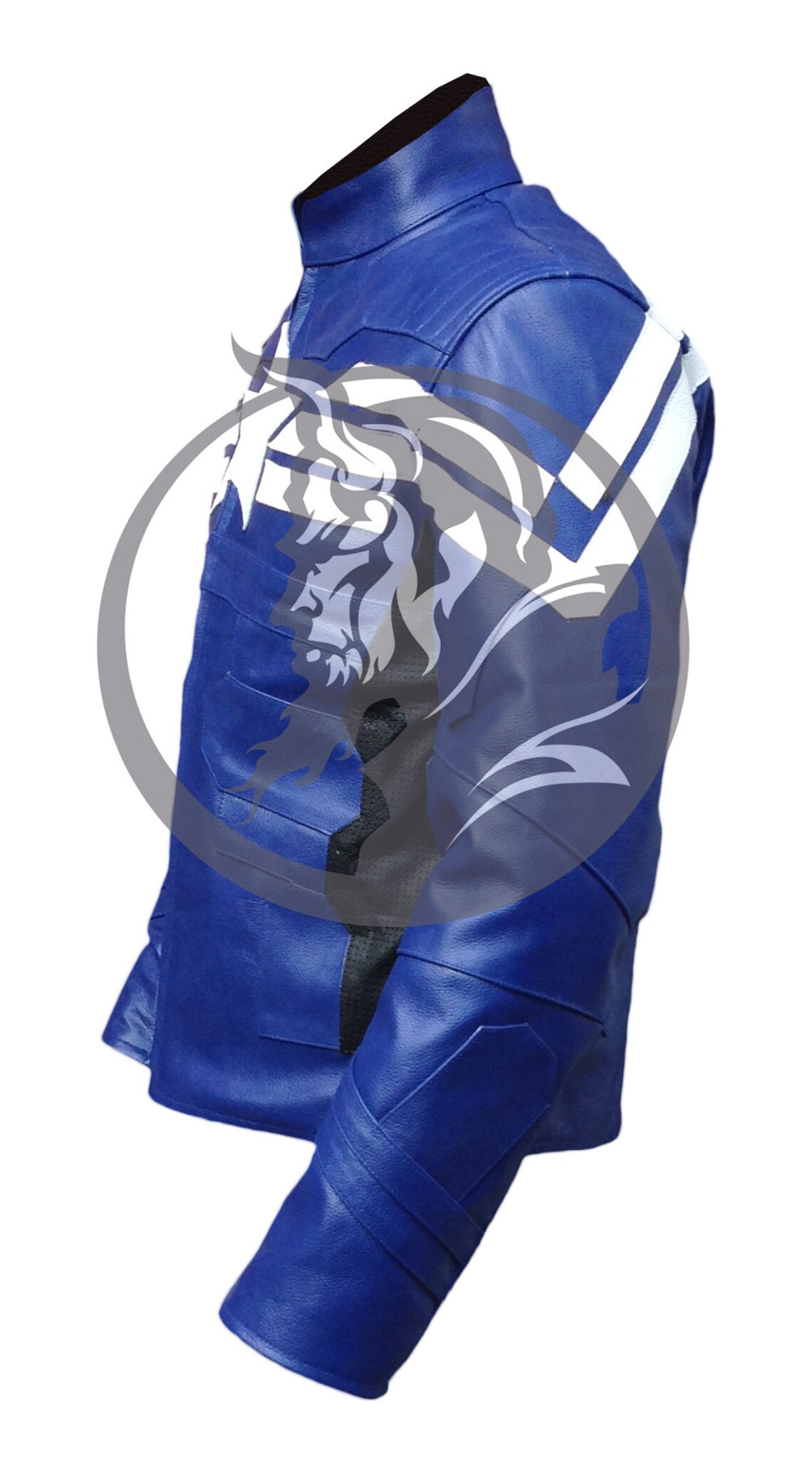 Captain America Steve Rogers Motorcycle Leather Jacket With Protection ...