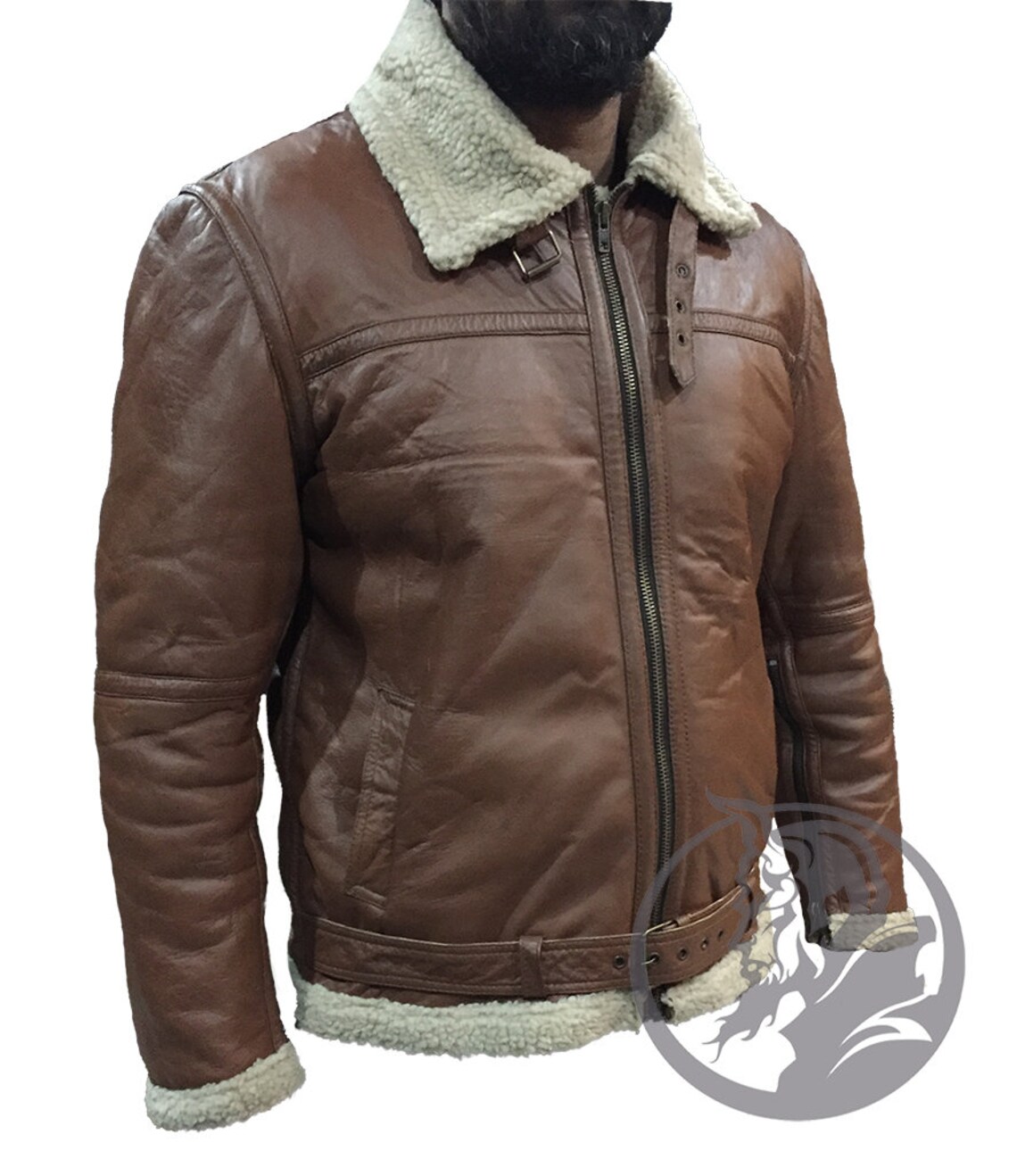 B3 Bomber Shearling Leather Jackets | RAF Aviation WW2 Flight Jacket ...