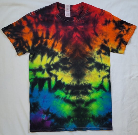Rainbow Tie Dye Shirt small - Etsy