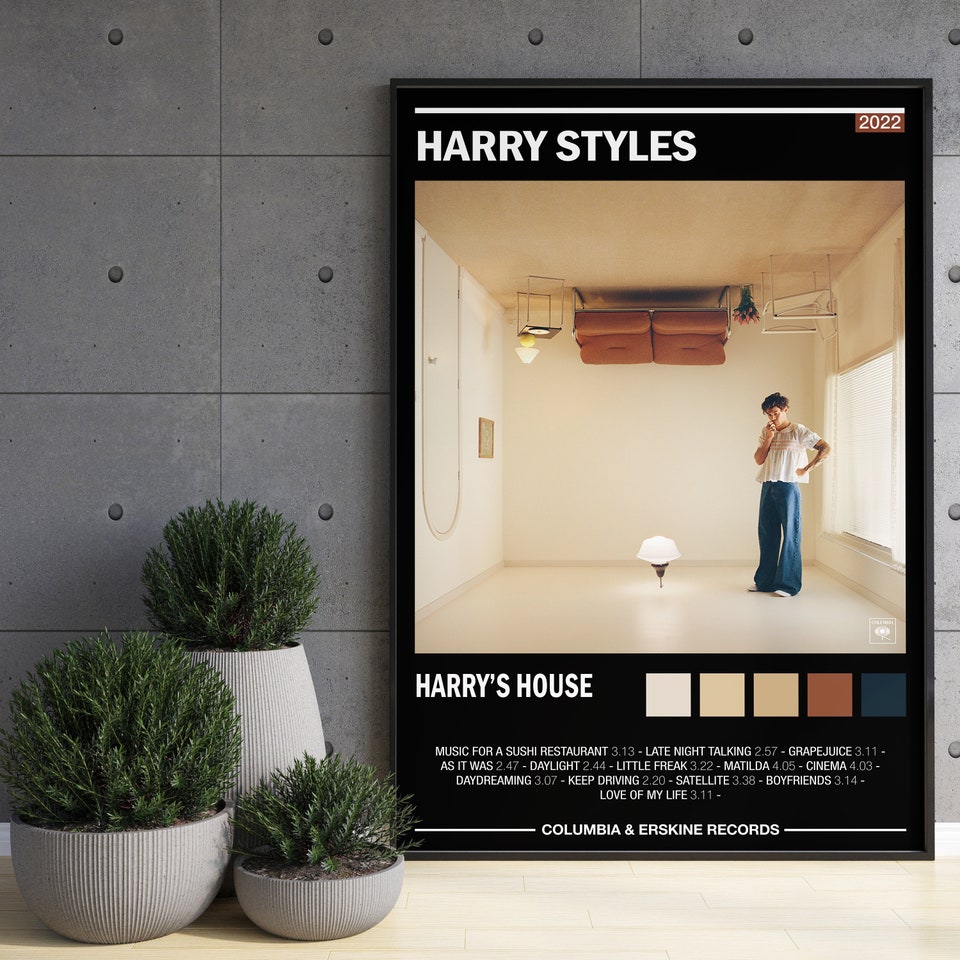 Harry Styles - Harry's House - Album Poster Designed & Sold By Una Investigative