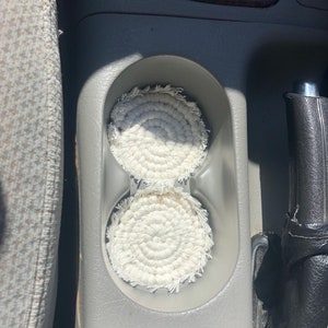 Macrame Car Coasters | Mini Coasters | Car Accessory | Boho | - Etsy