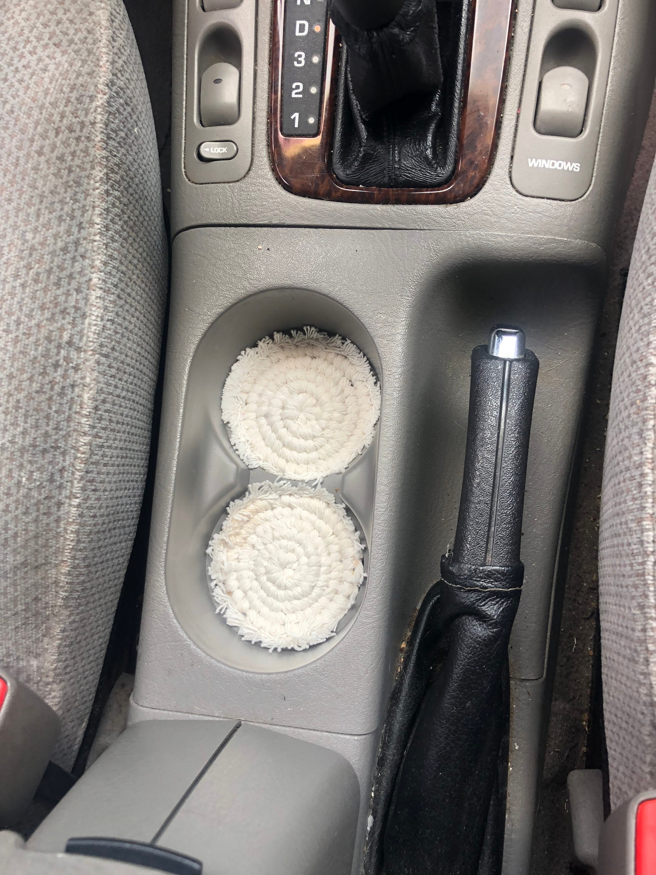 Macrame Car Coasters | Mini Coasters | Car Accessory | Boho | - Etsy