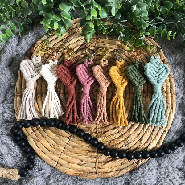 Macrame Keychain - Etsy
