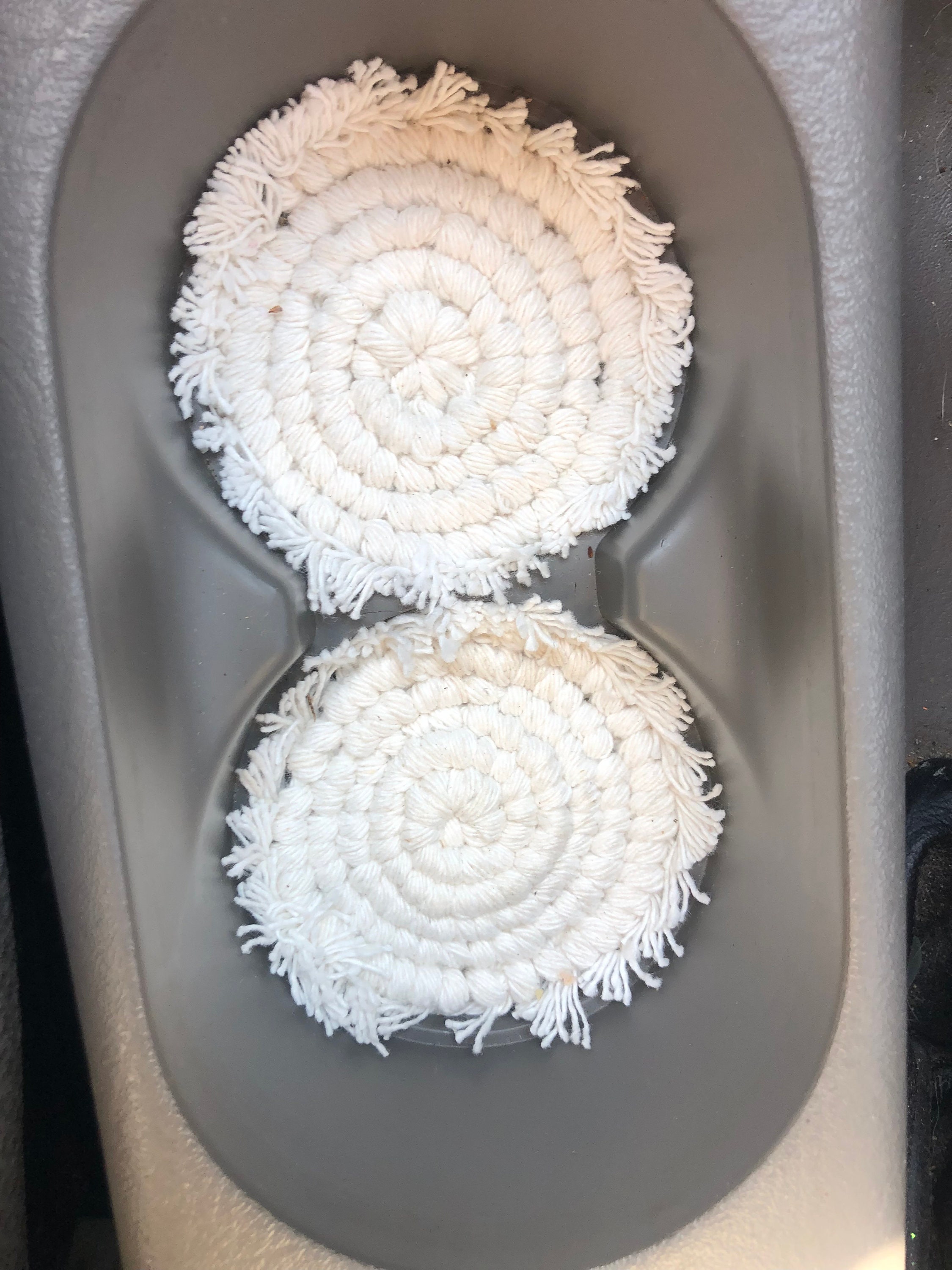 Macrame Car Coasters | Mini Coasters | Car Accessory | Boho | - Etsy