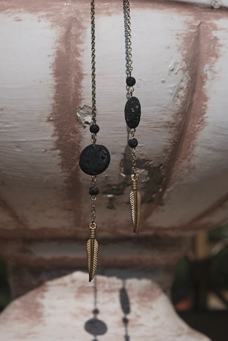 Gold Face Chain, Face Jewelry With Lava Stone, Burning Man Outfit, 24k ...