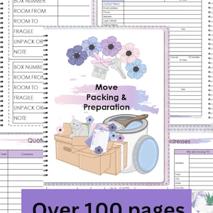Moving Template | Moving Planner Kit | Moving Planner Bundle Printable ...