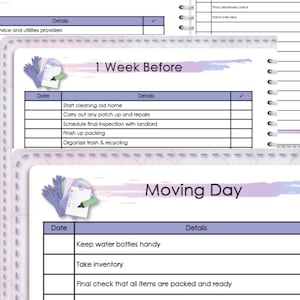 Moving Template | Moving Planner Kit | Moving Planner Bundle Printable ...