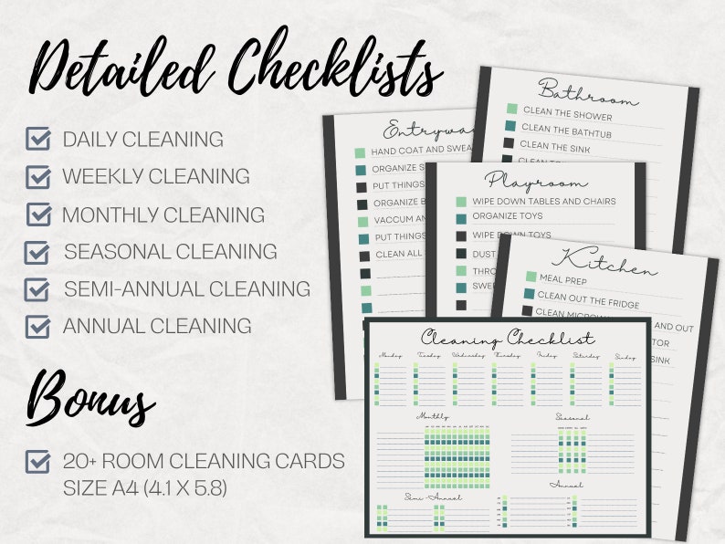 Weekly House Chores, EDITABLE Cleaning Planner, EDITABLE Cleaning ...