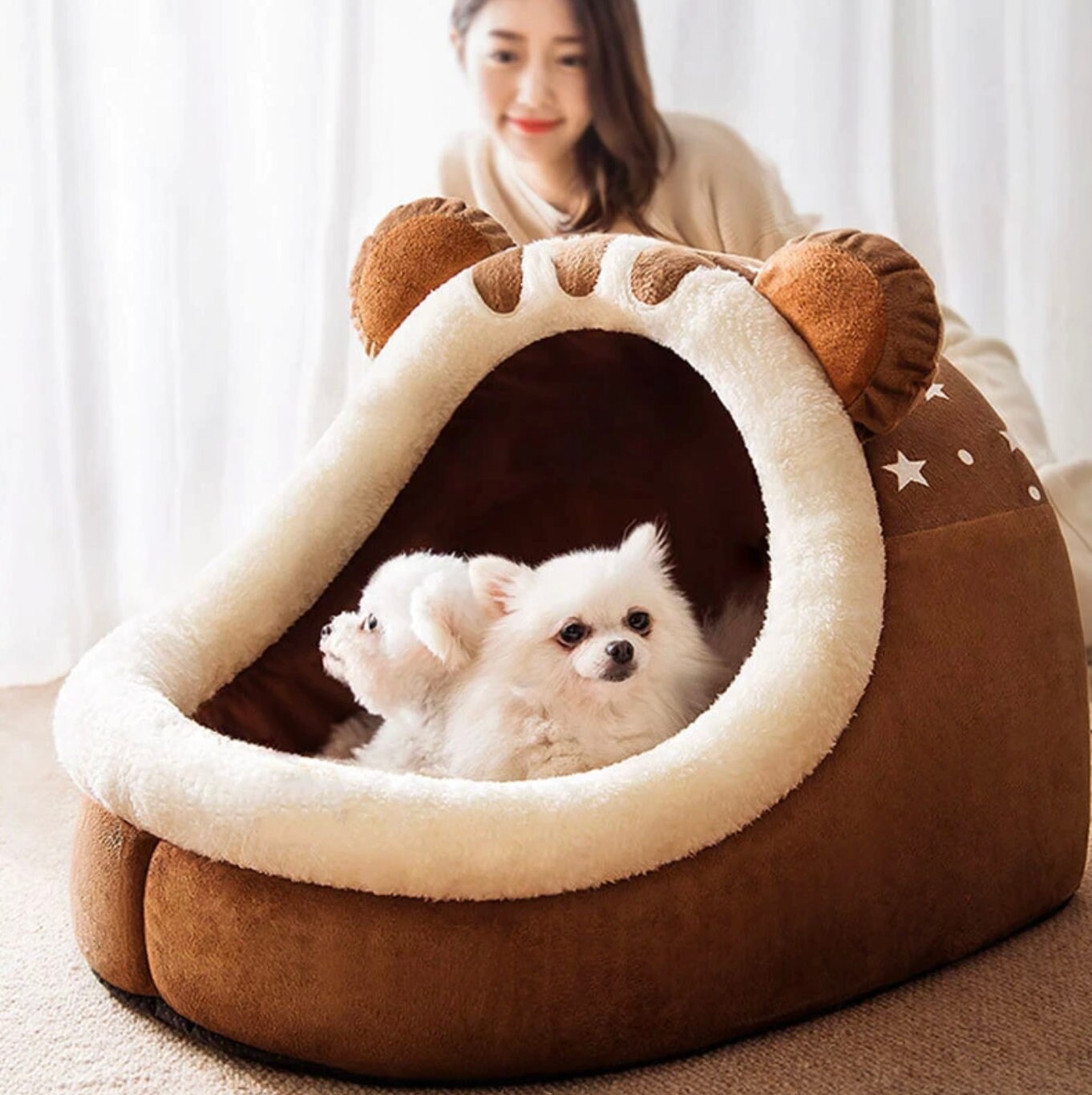 Sunny HOME for Dog and Cat Made With Pet-safe Materials Pet Bed Sleep ...
