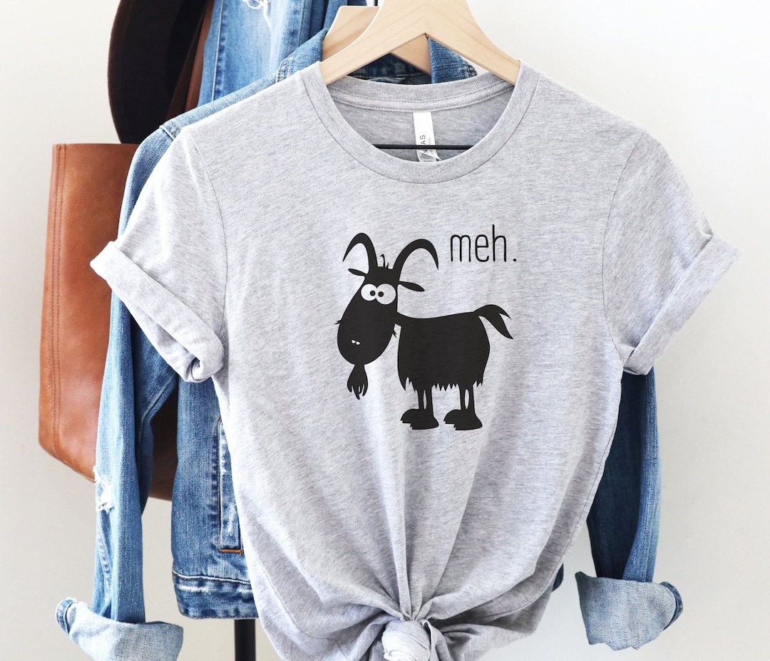 Funny Cute Meh Goats Shirt, Farm Animals Cute Tshirt, Farm Life, Goat ...