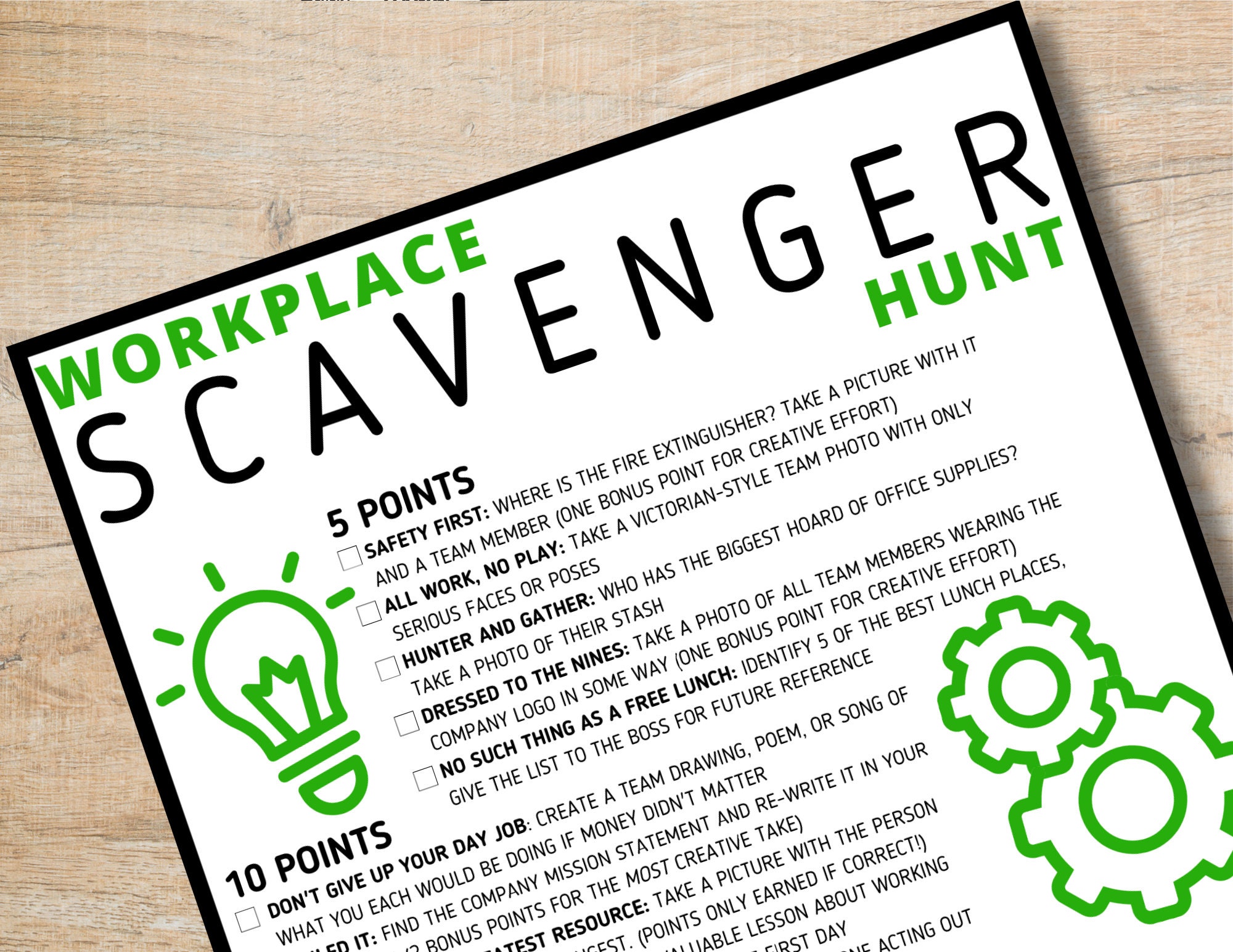 Scavenger Hunt For Work Scavenger Hunt For Adults Office Etsy