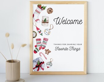 Favorite Things Welcome Sign - Etsy