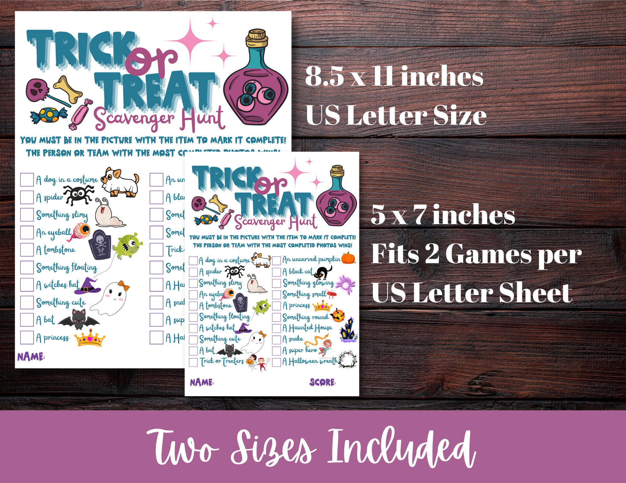 Halloween Photo Scavenger Hunt Trick-or-treat Scavenger Hunt - Etsy