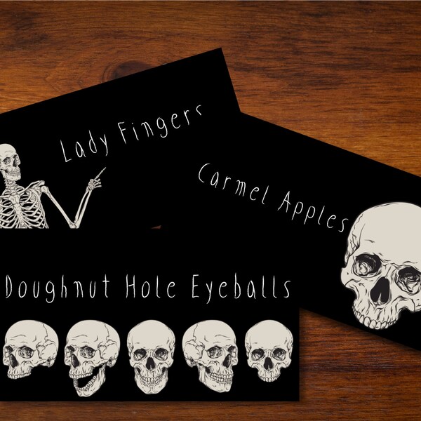 Halloween Place Card - Etsy