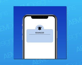 Iphone Reminder Template - Etsy