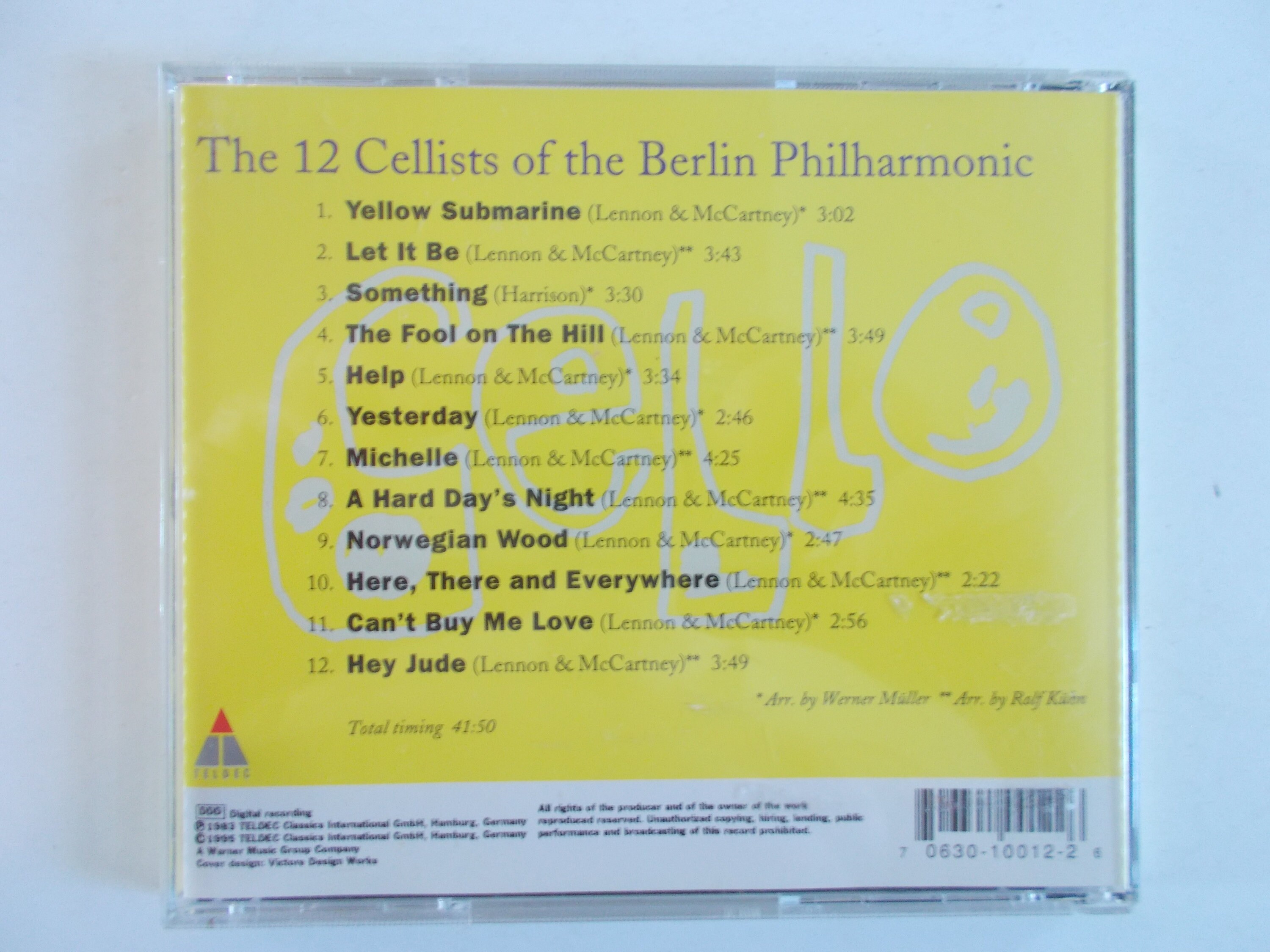 The 12 Cellists of the Berlin Philharmonic-1983 TELDEC "cello Submarine ...