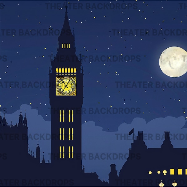 London Backdrop - Etsy