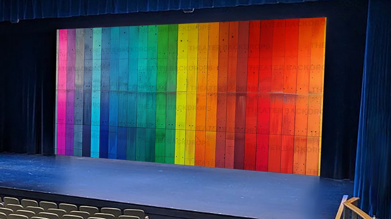 Rainbow Dance Backdrop, Stage Scenery, Theater Background, Pride ...